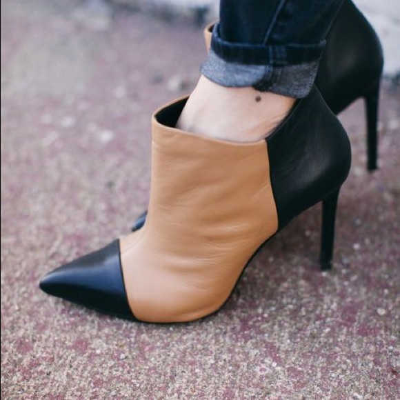Shoemint | Shoes | Shoemint Jane Colorblock Ankle Booties | Poshmark